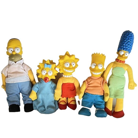 Toys | 199 The Simpsons Family Dolls Matt Groening Plastic Head Lot Of ...